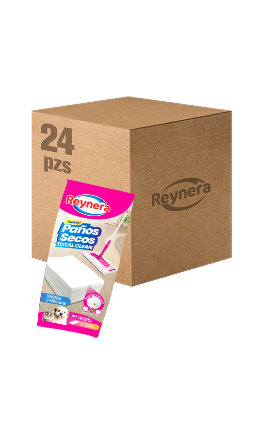 Kit De 24 Repuestos De Paños Secos Mop Total Clean Reynera