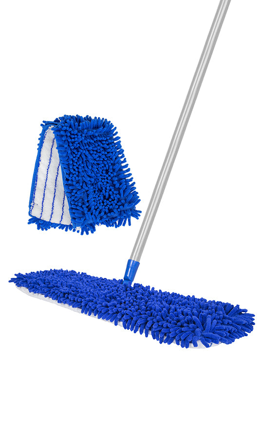 Kit Trapeador Mop Plano Atrapa Polvo Xl Con Repuesto Reynera